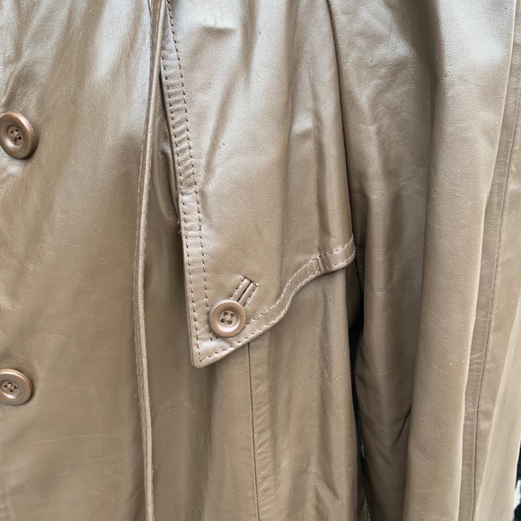 FTC | Jackets & Coats | Vintage 9670 Tfc Leather Trench Nwt | Poshmark